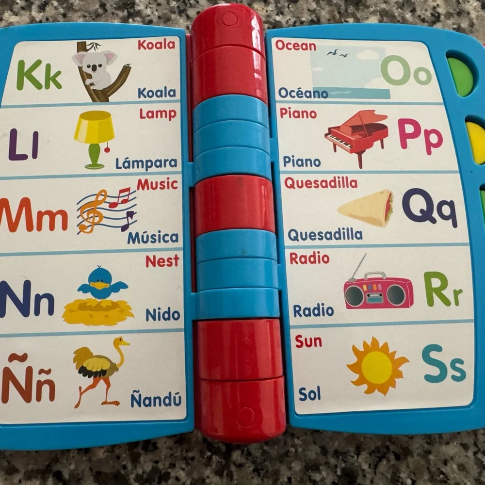 Toys | Bilingual Talking Activity Book For Kids Red And Blue | Poshmark